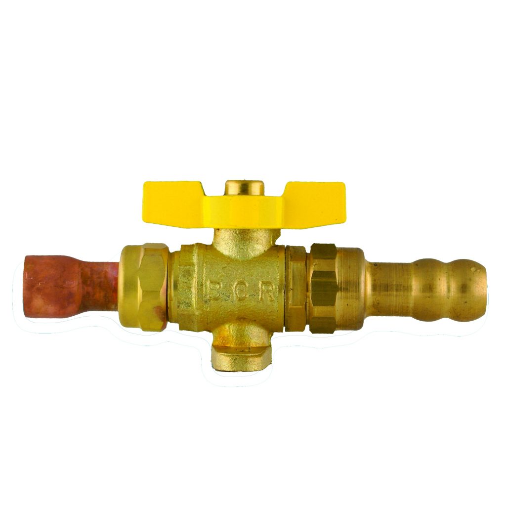 ROBINET GAZ A B. SPHERIQUE MURAL 10